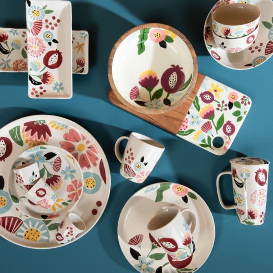 Assiette à dessert Bertille 20 cm (lot de 6) - Jardiland