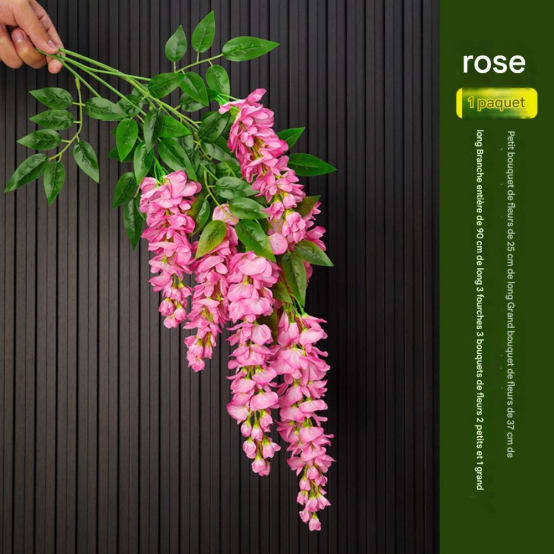 Décoration Plafond Glycine et Cassia Artificielles Rose - Lot de 2 ...
