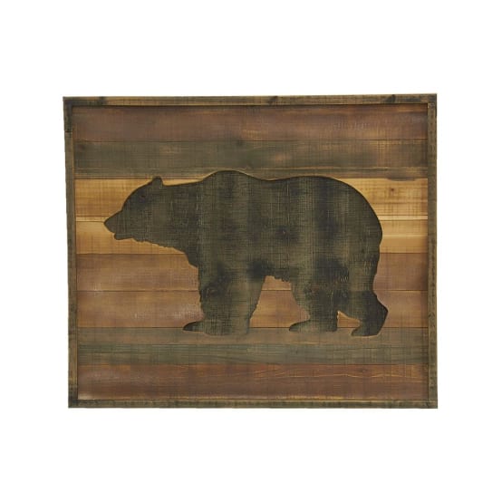 Cadre en pin décor Ours - Jardiland