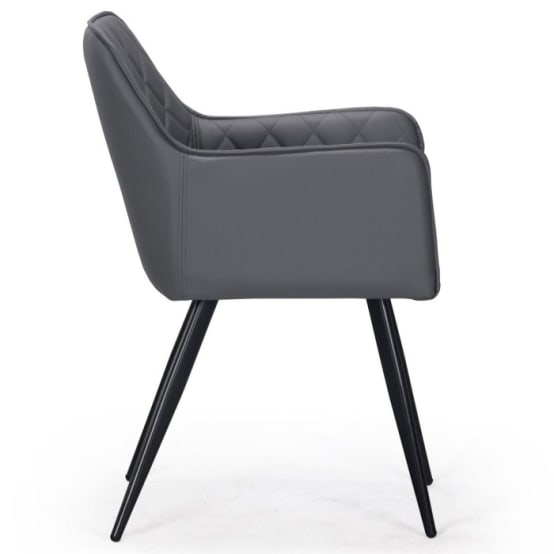 Lot de 2 chaises Design "Claren" 86cm Gris - Jardiland