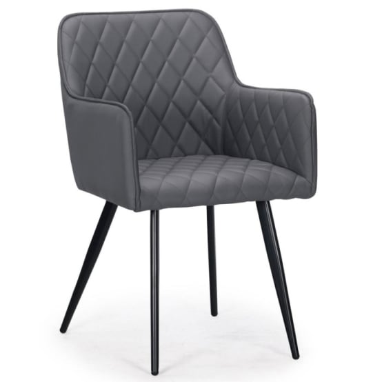 Lot de 2 chaises Design "Claren" 86cm Gris - Jardiland