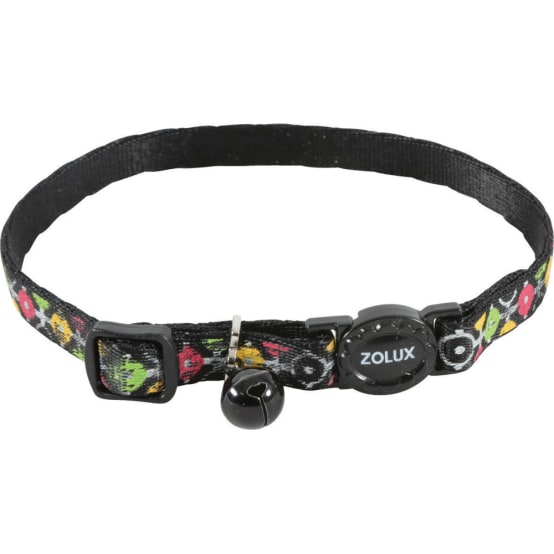 zolux - Collier ARROW nylon réglable de 17 à 30 cm. noir . pour chat ...