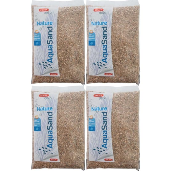 Sol décoratif naturel Aquasand nat rivière 1kg (Lot de 4) - Jardiland