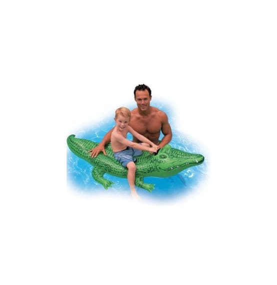 Crocodile gonflable à chevaucher - Jeu de piscine Intex - Jardiland