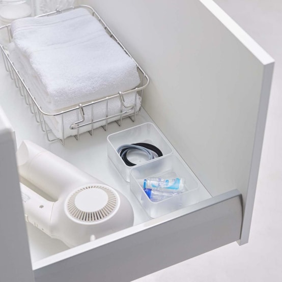 Set de 2 boîtes de rangement empilables Tower 8 x 8 x 3,7 cm - Jardiland