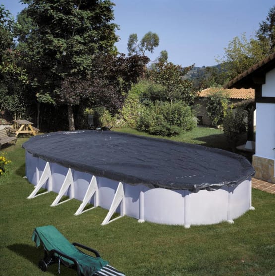 Bâche hiver 180g /m² pour piscine 6,10 x 3,75m Gre Pools - Jardiland