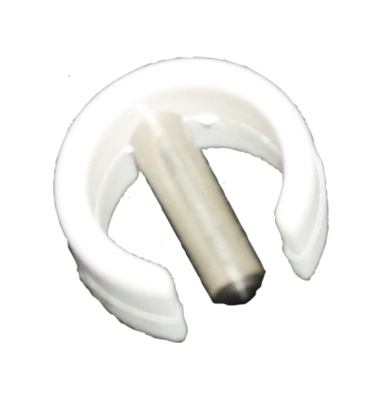 Anneau clip de liaison pour manivelle diamètre 13mm pivot 9,9mm blanc ...