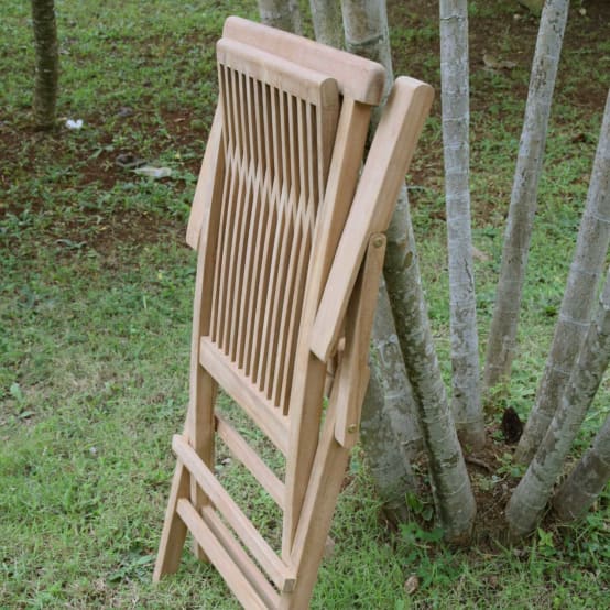 Fauteuils de jardin pliants en teck massif Java (lot de 2) - TECK'Attitude - Jardiland