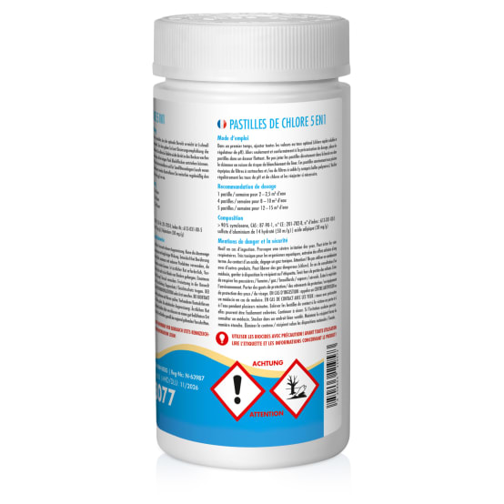 Pastilles de chlore multifonction 20g 5 en 1 Bayzid® en sceaux de 1 KG x 1 - Jardiland