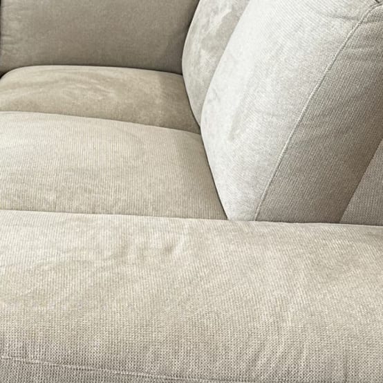 Canapé d'angle droit Alba beige - Jardiland