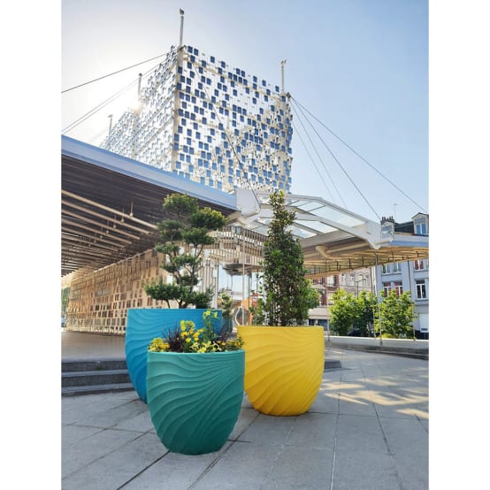 Pot de fleurs rond dune 300l - Jardiland