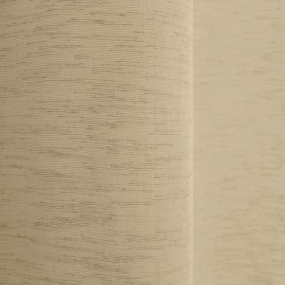 Rideau Voilage Effet Lin "Maya" 140x240cm Miel - Jardiland