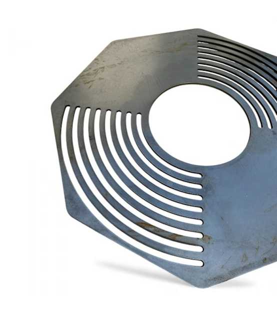 Plaque de cuisson grillade pour braséro AKNOR, acier, 56cm de diamètre ...