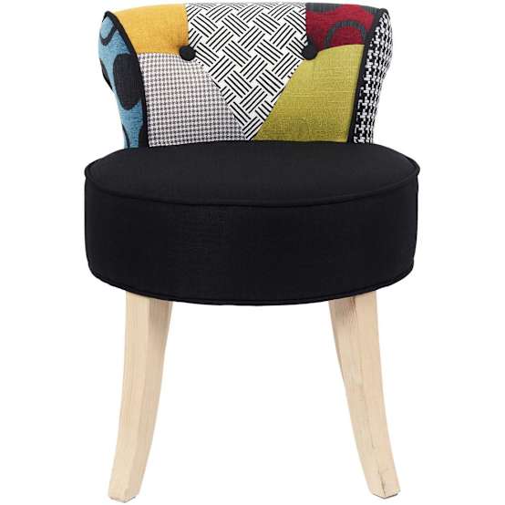 Tabouret bas patchwork Eleonor - Jardiland
