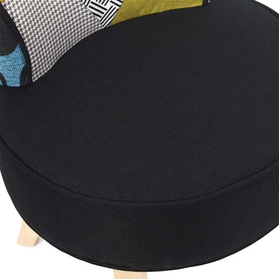 Tabouret bas patchwork Eleonor - Jardiland
