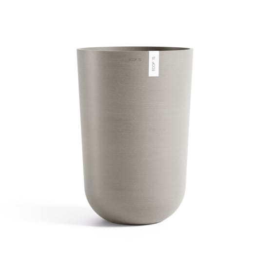 Pot Oslo High 52 Taupe ECOPOTS - Jardiland