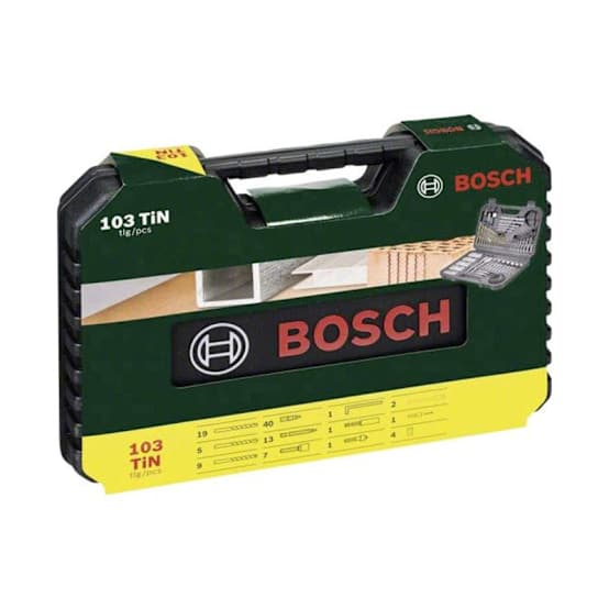 Coffret Bosch Pro V-LINE 103 PCS Jeu de forets et d'embouts en titane ...
