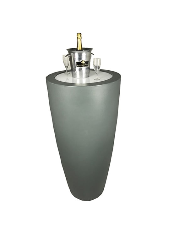 Pot conique 3 en 1 pot de fleurs-mange debout-seau à champagne dessus ...