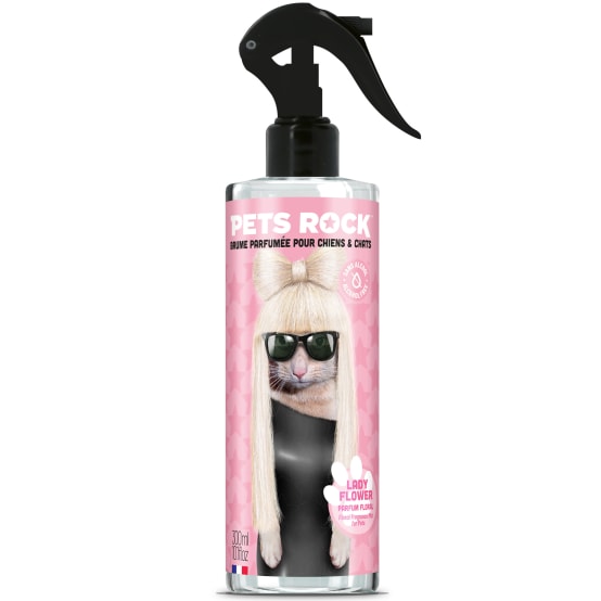 Brume parfumée pour chien et chat 300ML Pets Rock - LADY FLOWER - Jardiland