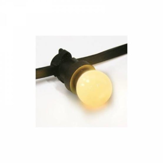 Lot de 10 Ampoules pour guirlande guinguette LED 2W plastique E27 blanc chaud G45 ...