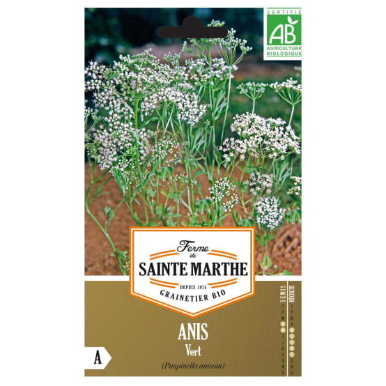 Anis vert Bio - Ferme de Sainte Marthe le sachet de 500 graines (1g ...