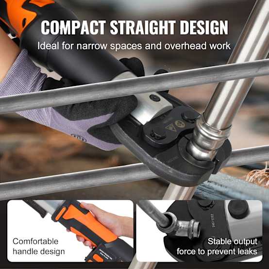 Kit sertissage tuyaux électrique, 2 batteries 18V 2Ah, pince pro ...