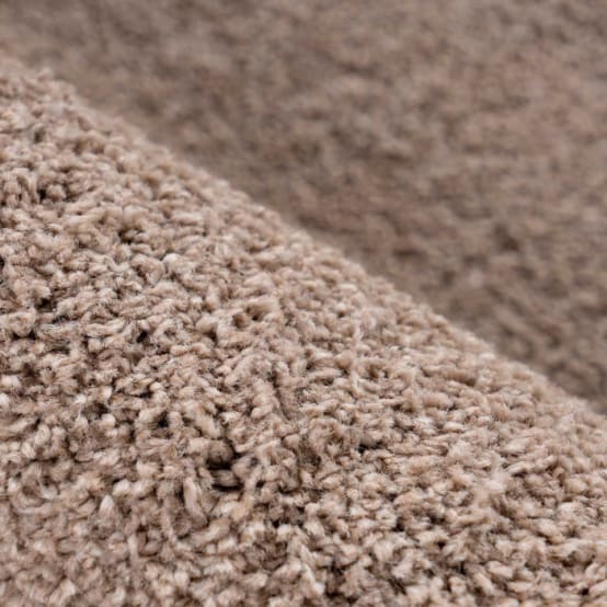 Tapis Tissé Shaggy à Poils Longs "Nila" Taupe 160 x 230 cm - Jardiland
