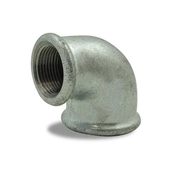 Coude réduit 90° galvanisé femelle femelle en fonte malléable - Jardiland
