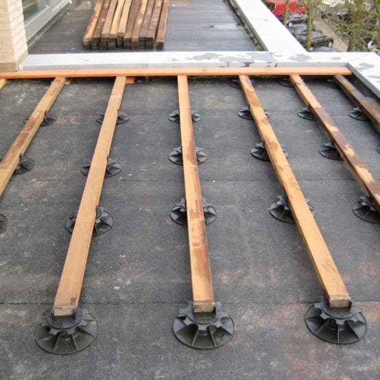 Plot terrasse bois réglable 8 - 11 cm - Noir - Jardinex - Jardiland