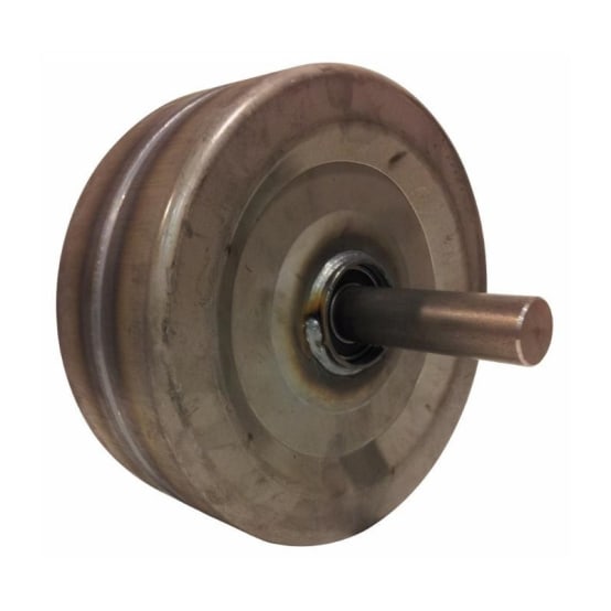 Roue en fer Ø 250X100 mm avec axe - Jardiland