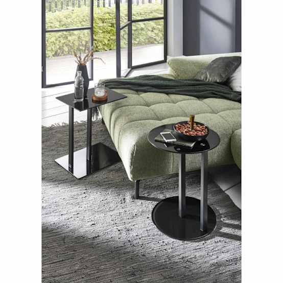 Table d'Appoint Design "Epox" 50cm Noir - Jardiland