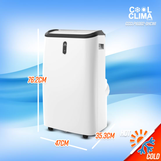 Climatiseur mobile réversible chaud/froid 16000BTU 4.7KW avec fonction ...