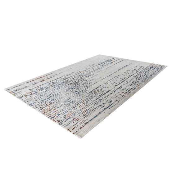 Tapis Déco Tissé Abstrait "Lorin III" Gris 160 x 230 cm - Jardiland