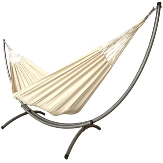 Support hamac Azteka Relax + hamac Caribe XL écru - Tropical Hamac ...
