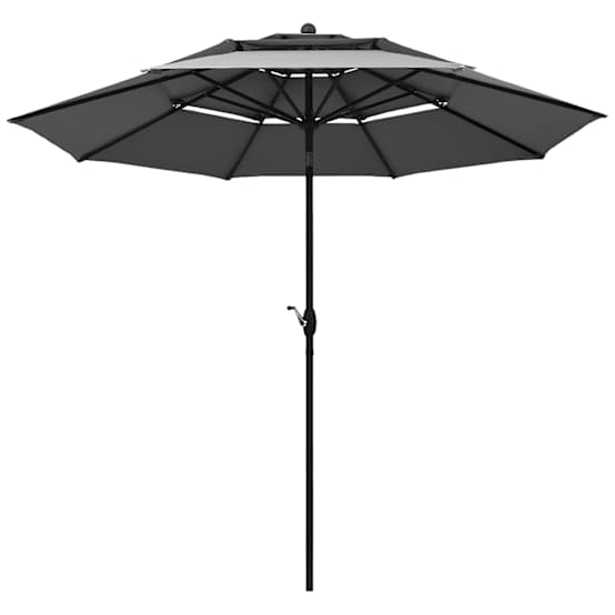 Parasol Auto-inclinable 3M à 3 Niveaux avec Double Ventilation ...