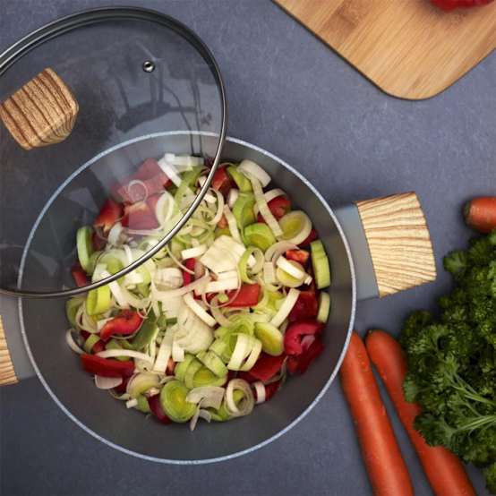 Faitout Aluminium "Forgé" 24cm Gris - Jardiland