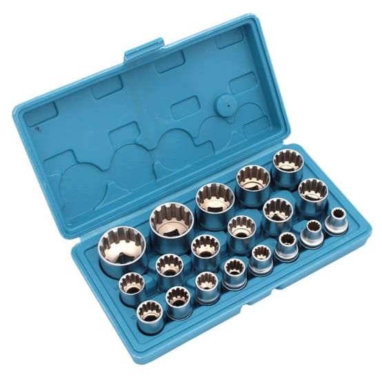 Ensmeble Clés à Douilles Dans Une Valise 19pcs 1/2'' 12 Angles 8-32 Mm - Jardiland