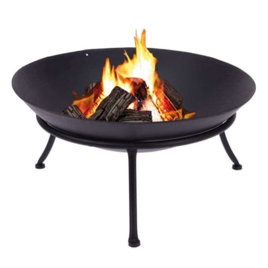 Brasero métal D57 noir sur pieds - Jardiland