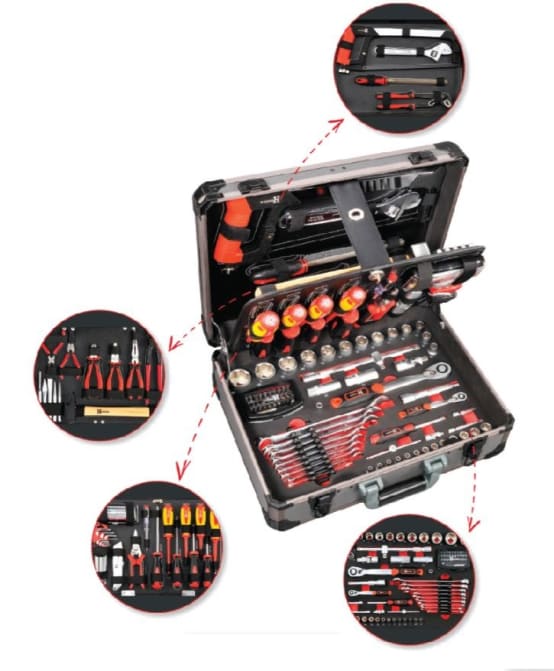 Mallette de 121 outils professionnels - HANGER - 251009 - Jardiland