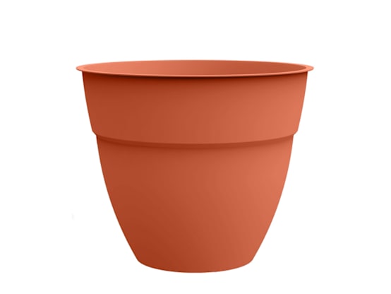 Pot de fleur rond Osaka Ø 70 x H.61,8 cm Orange terre battue - Eda ...