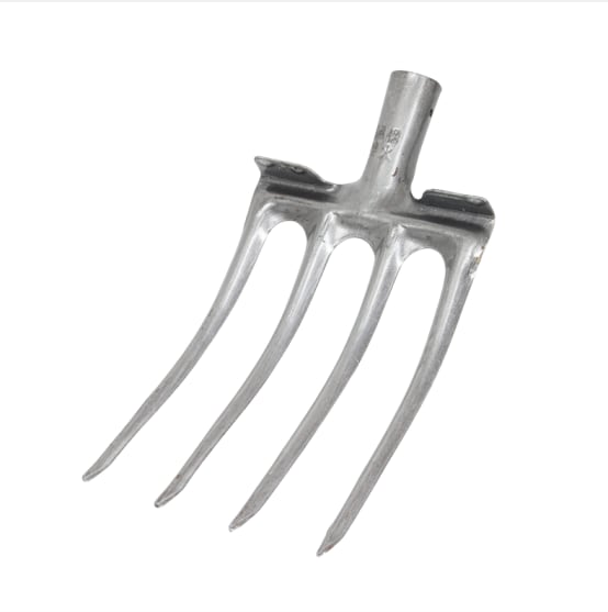 Fourche de retournement de sol tout acier Fourche en acier à 4 dents ...