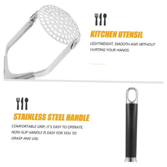 Presse-purée manuel en acier inox - Pour purées & compotes - Design ...