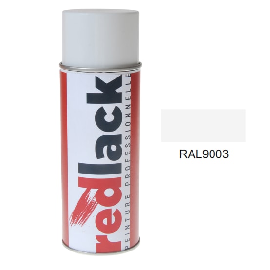 Peinture aérosol Blanc de sécurité RAL 9003 Brillant multisupport ...