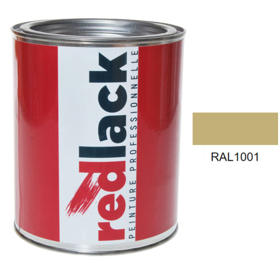 Peinture Beige RAL 1001 Satiné multisupport 1L Redlack - Jardiland