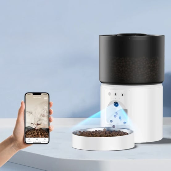 Distributeur de croquettes automatique 3L – distributeur connecté avec ...