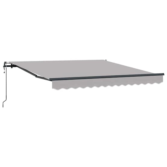 Auvent Rétractable Gris clair 300 x 250 cm Tissu et Aluminium vidaXL ...