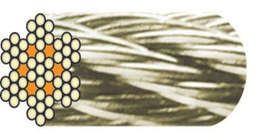 Câble acier inox 7x7 fils LEVAC Ø1.5 mm CRM 130 Kg - vendu au m ...