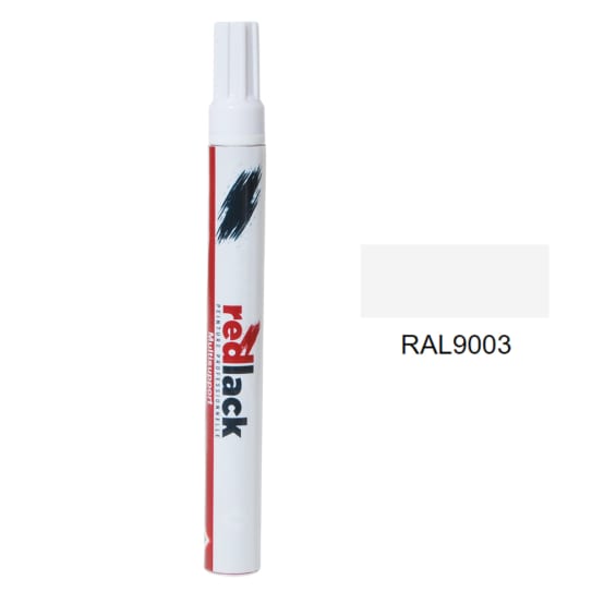 Peinture feutre retouche Blanc de sécurité RAL 9003 Satiné multisupport ...