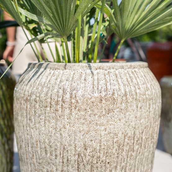 POMPADOUR pot grande taille d'extérieur fait main en terre cuite ...
