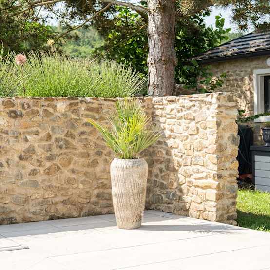 POMPADOUR pot grande taille d'extérieur fait main en terre cuite ...